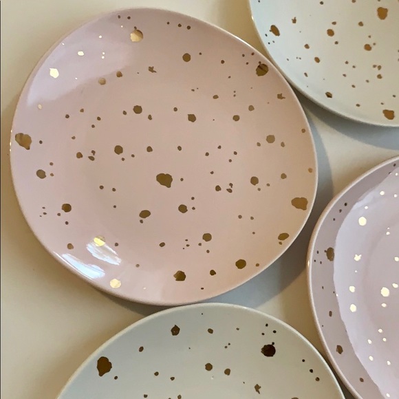 Prima Design | Dining | Prima Design Small Plates Pink White With Gold ...